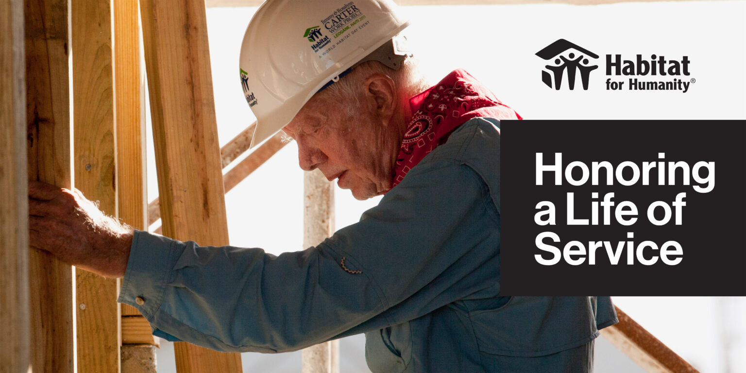 Remembering President Jimmy Carter & Joe Alder: Champions for Humanity - Will County - Habitat ...